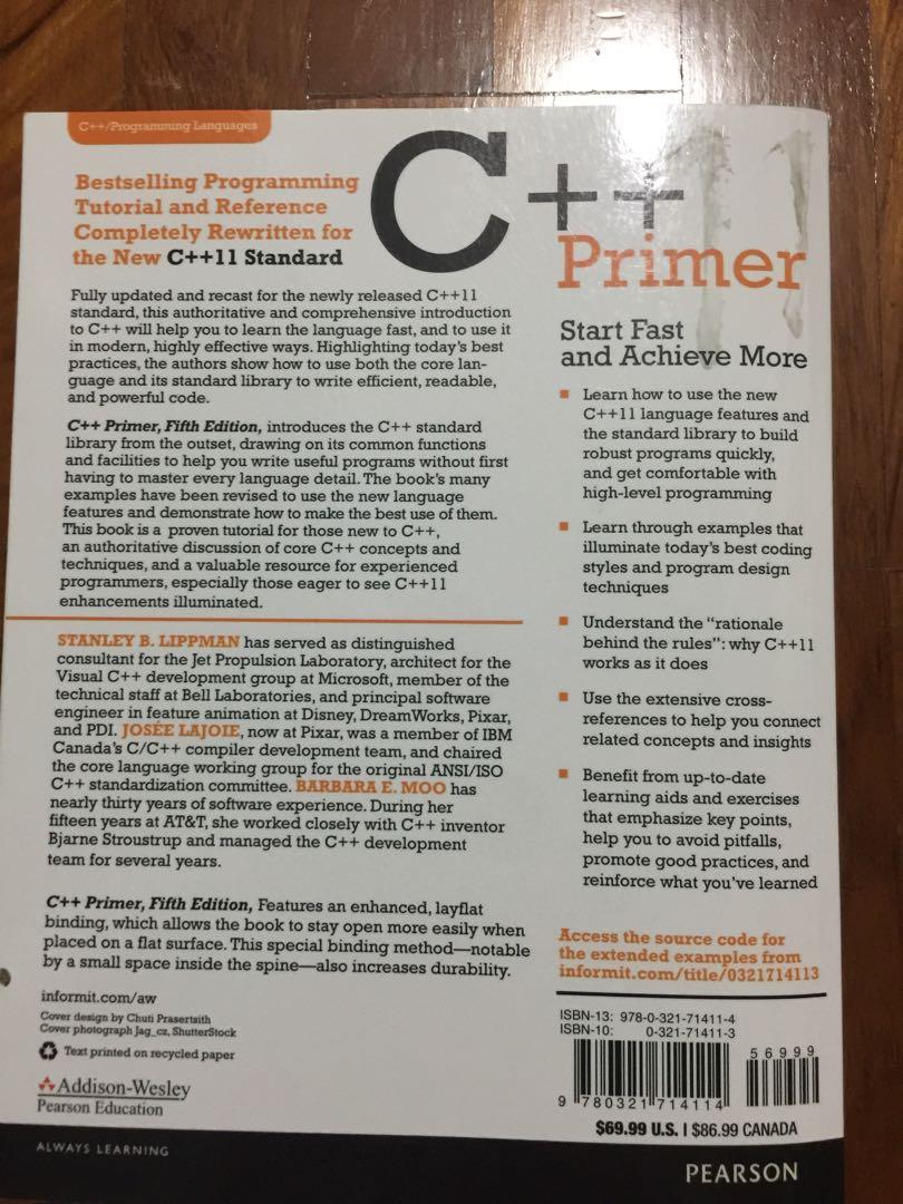 C++ Primer (5TH EDITION), Computers & Tech, Office & Business Technology on Carousell