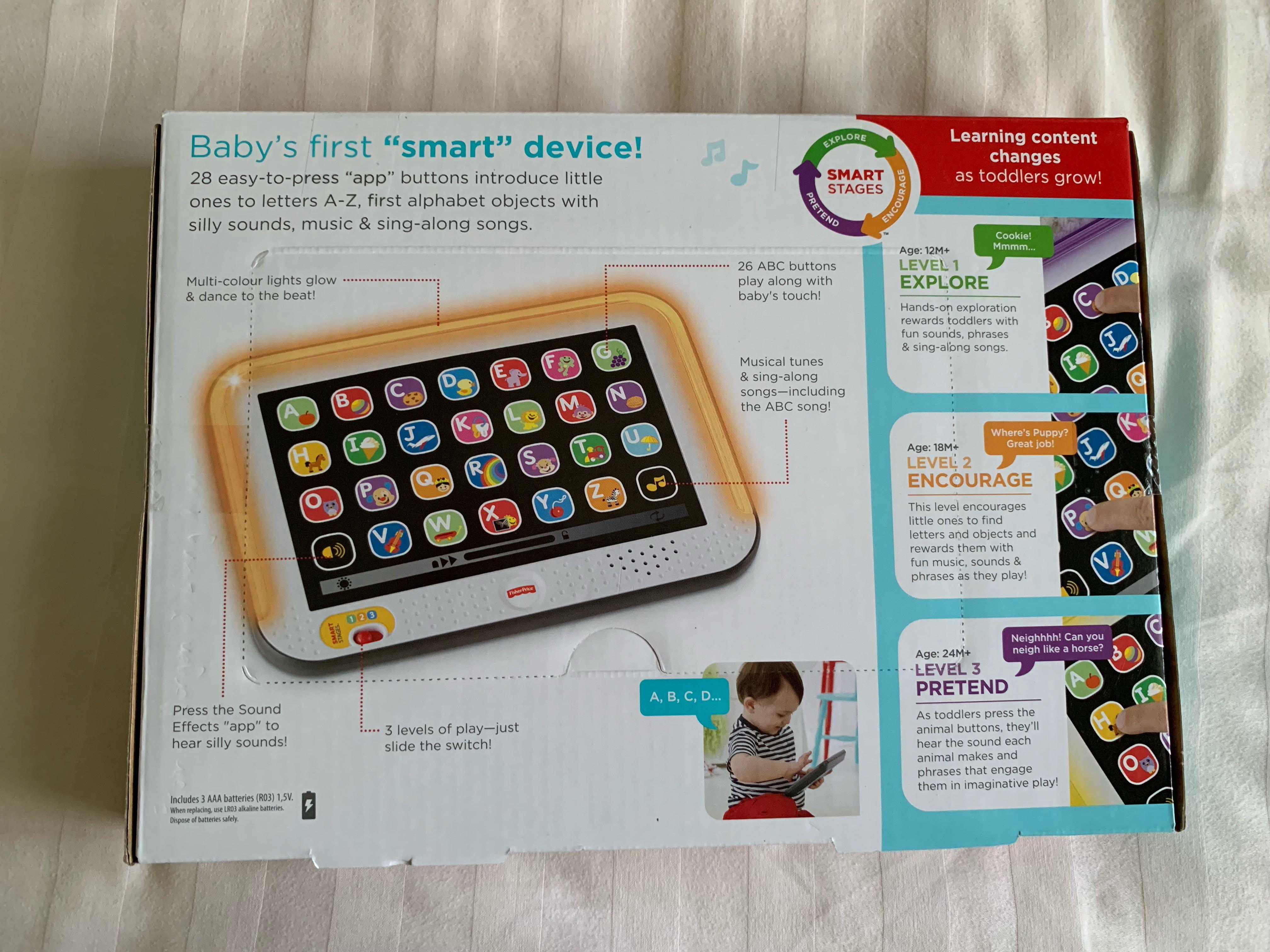 Fisher-Price Laugh & Learn Smart Stages Tablet, Babies & Kids, Infant ...