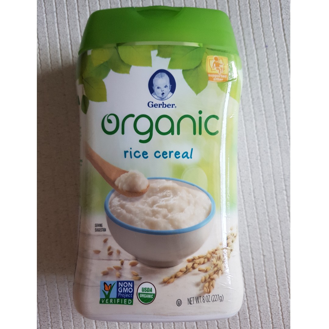 Gerber Organic Rice Cereal, Babies & Kids, Nursing & Feeding, Weaning ...