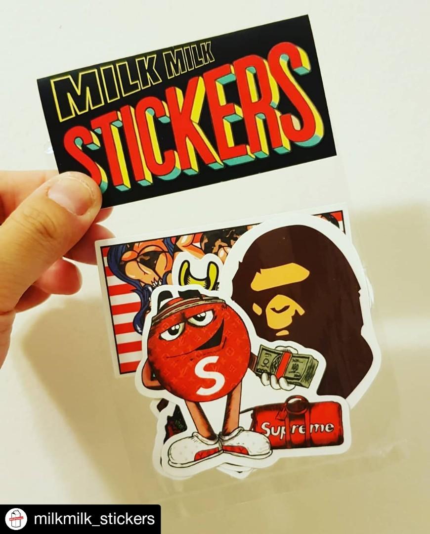 Hypebeast Random Stickers Pack, Hobbies & Toys, Stationery & Craft, Art ...
