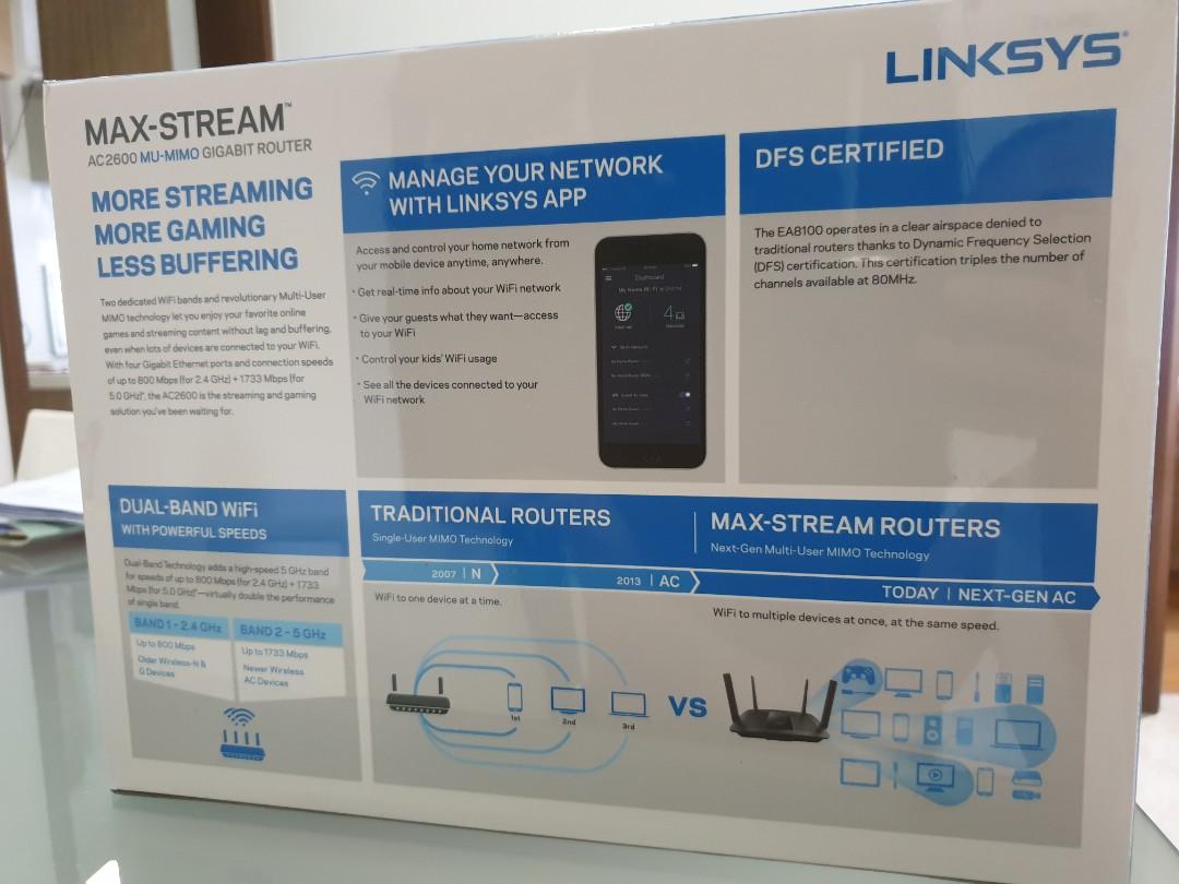 Linksys router MAX-STREAM, Computers & Tech, Parts & Accessories ...
