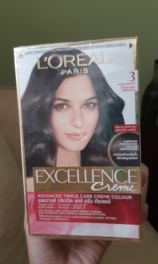 Loreal Excellence Cream Dark Brown, Kesehatan & Kecantikan, Perawatan ...
