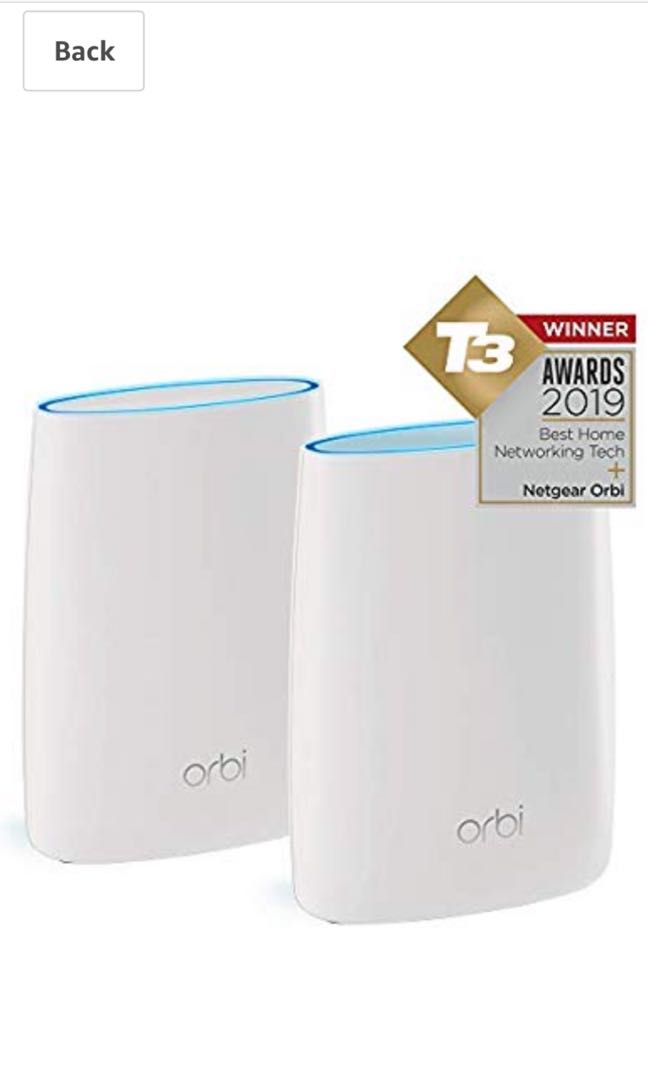 NETGEAR Orbi Ultimate Whole Home Mesh Wi-Fi System (Router + Satellite ...