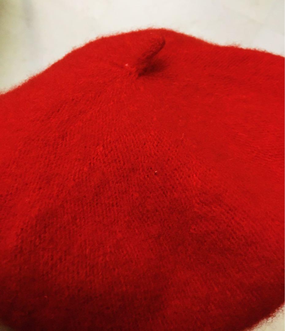 Parisian Paris Fashion Style Korea Ulzzang beret topi merah red Jepang ...