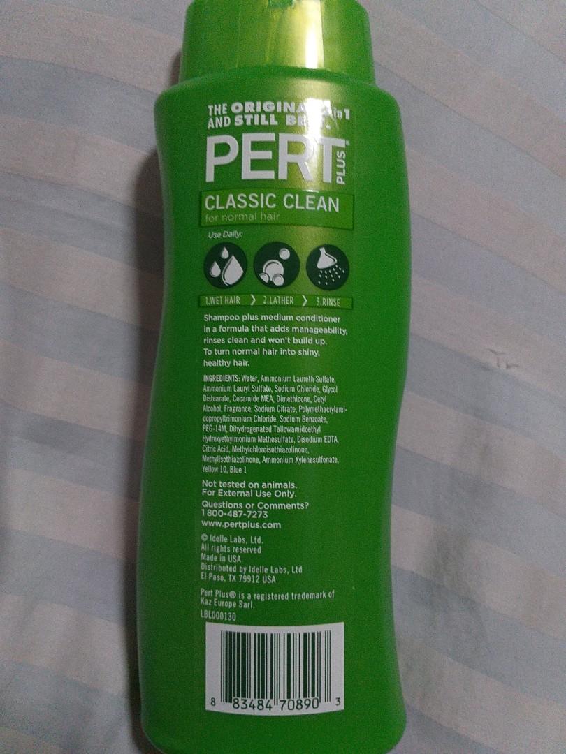 Pert Classic Clean 2 in 1 Shampoo Conditioner, Beauty & Personal Care ...