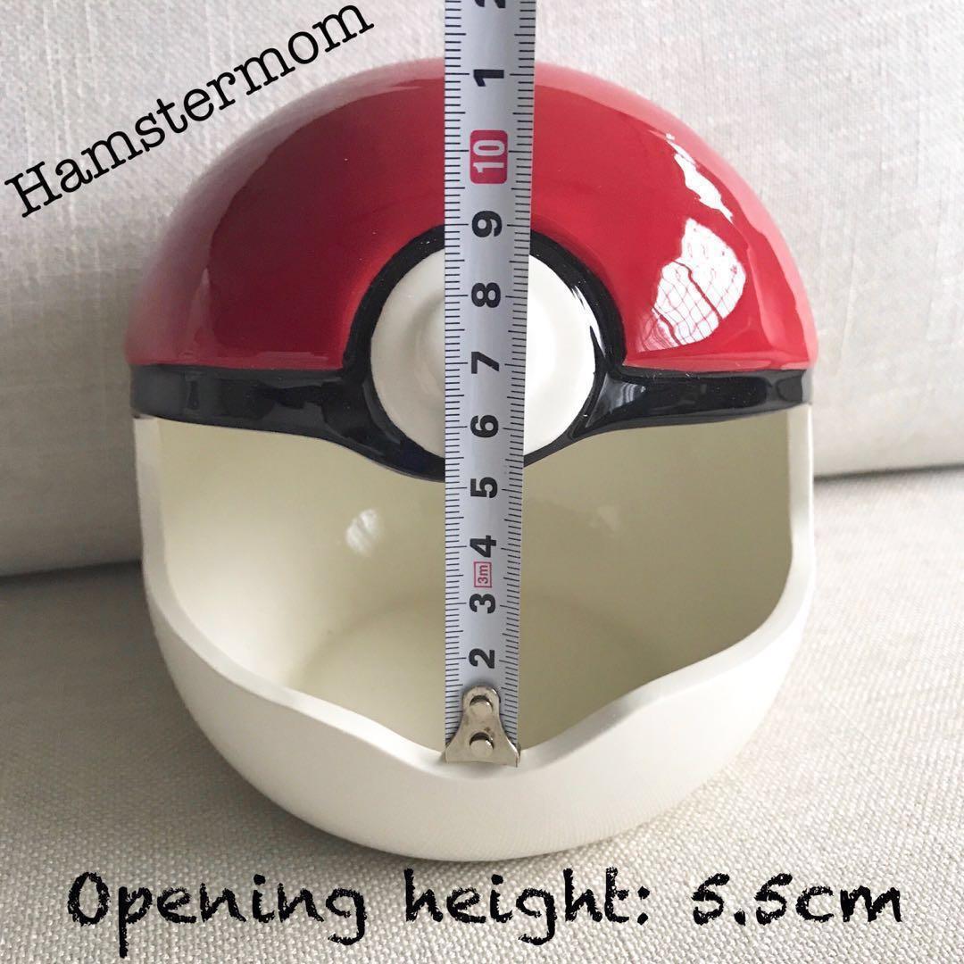 Large Pokemon Ball Ceramic Hamster Hideout Toy House, Pet Supplies ...