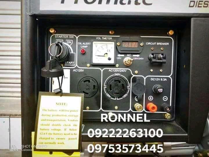 Promate Industrial Line 7.5kva Diesel Generator with Electric key ...