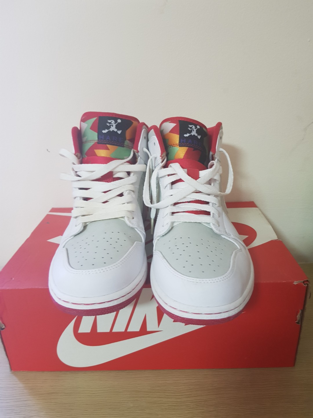 Rare Nike Hare Jordan 1, Men's Fashion, Footwear, Sneakers on Carousell