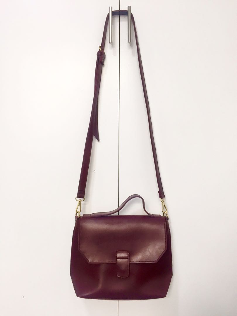 SHIQ Marsala Sling Bag, Women's Fashion, Bags & Wallets, Cross-body ...