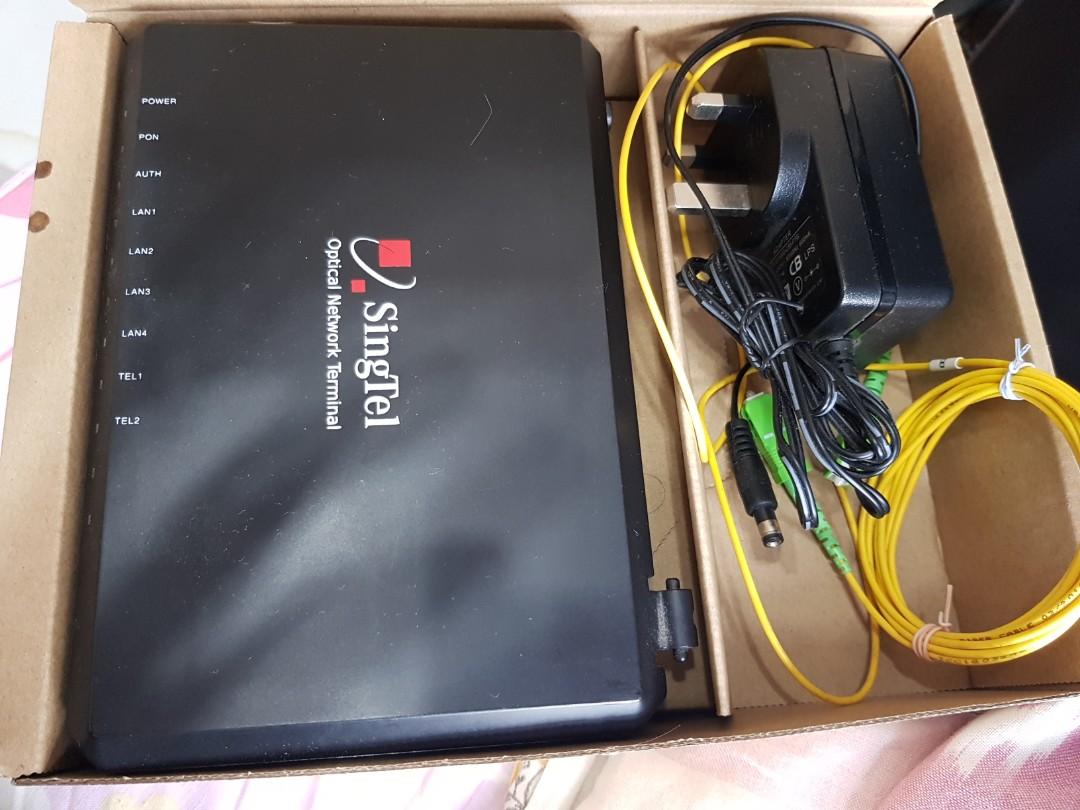 Singtel Optical Network Terminal Router, Computers & Tech, Parts ...