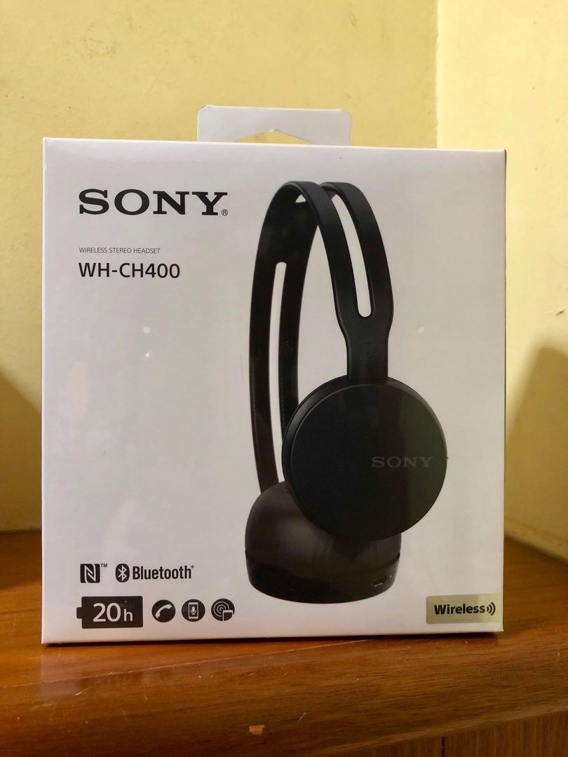 Sony Wireless Headphones WH-CH400 Black, Audio, Headphones & Headsets ...