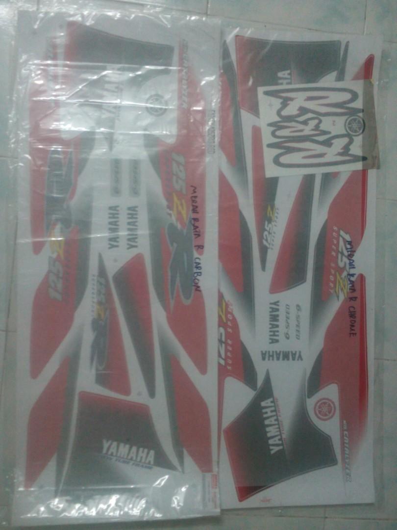 Sticker merah skala / robot / gp / bata r chrome carbon / sabit / cili ...