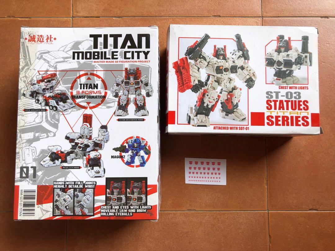 Transformers Master Made Mastermade - SDT- 01 SDT01 Titan Mobile City ...