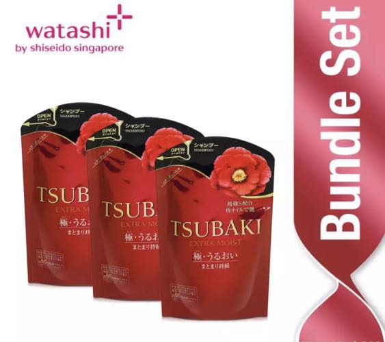 Tsubaki Shampoo refill, Beauty & Personal Care, Hair on Carousell