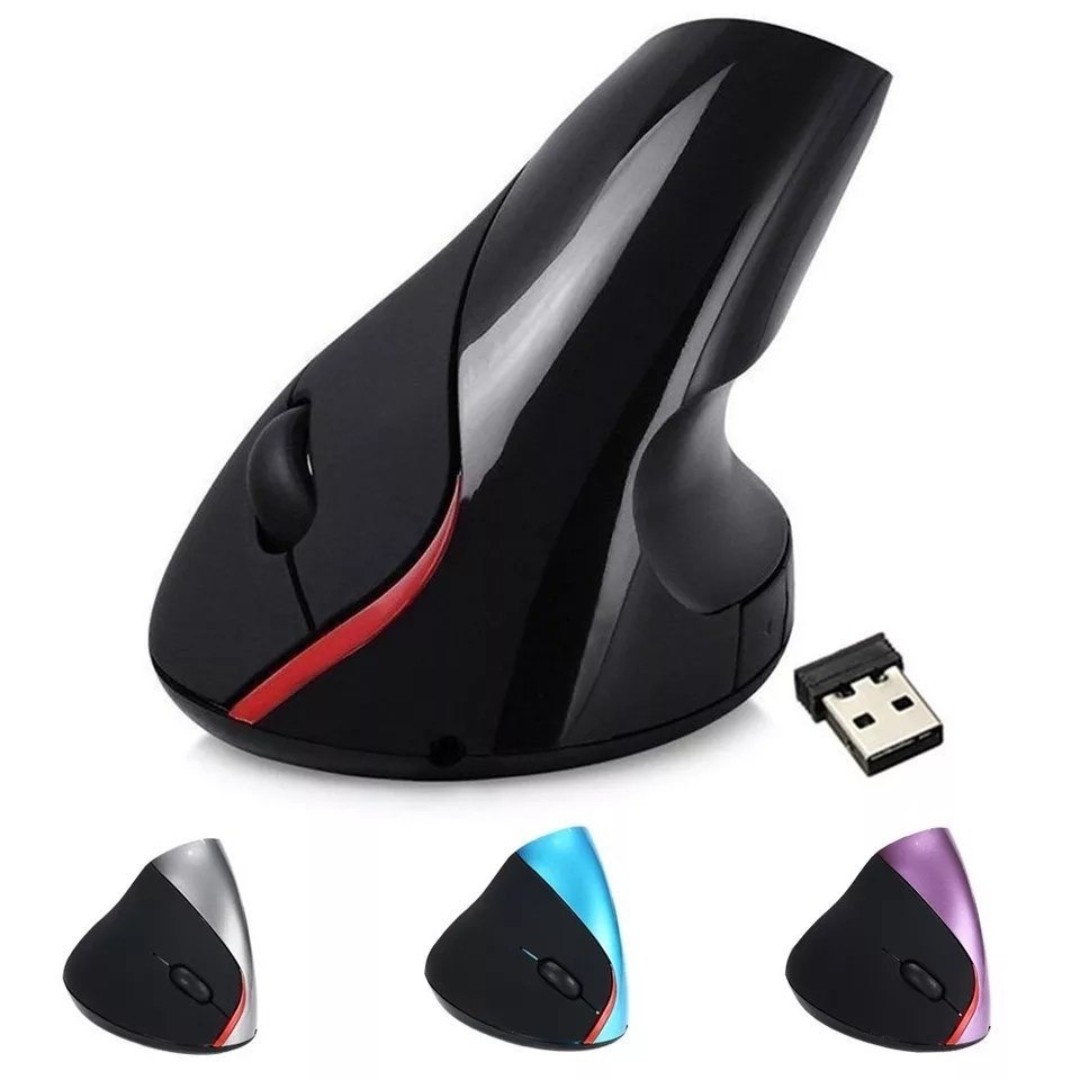 Ergonomic Mouse Wireless Rechargeable Vertical Optical Mouse 2.4Ghz ...
