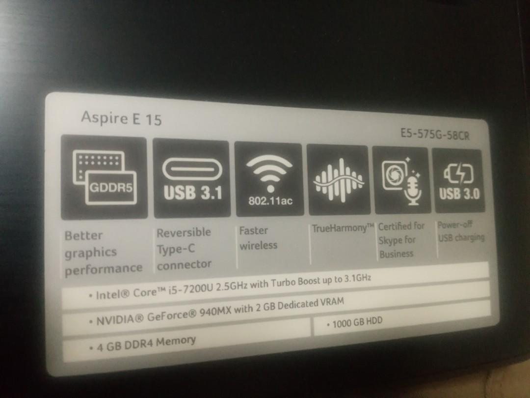 2nd hand Acer Aspire E 15 for sale, Computers & Tech, Laptops ...