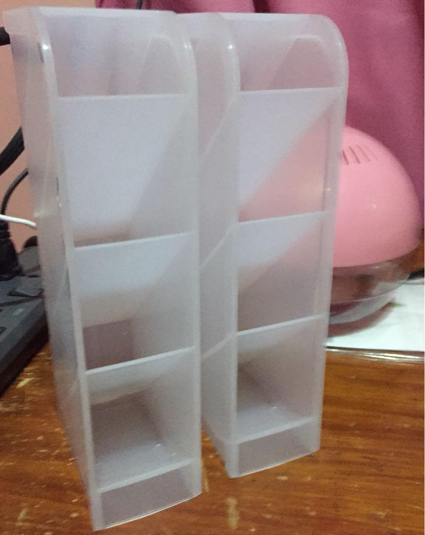 Clear Vertical Desk Organizer with inclined storage, Babies & Kids ...