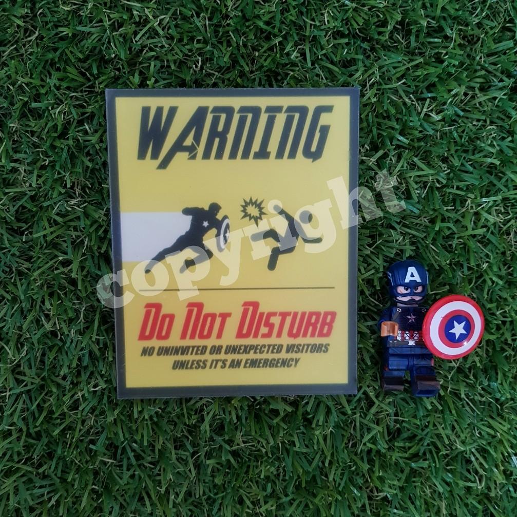 Customised Acrylic Marvel Door Sign, Hobbies & Toys, Stationery & Craft ...