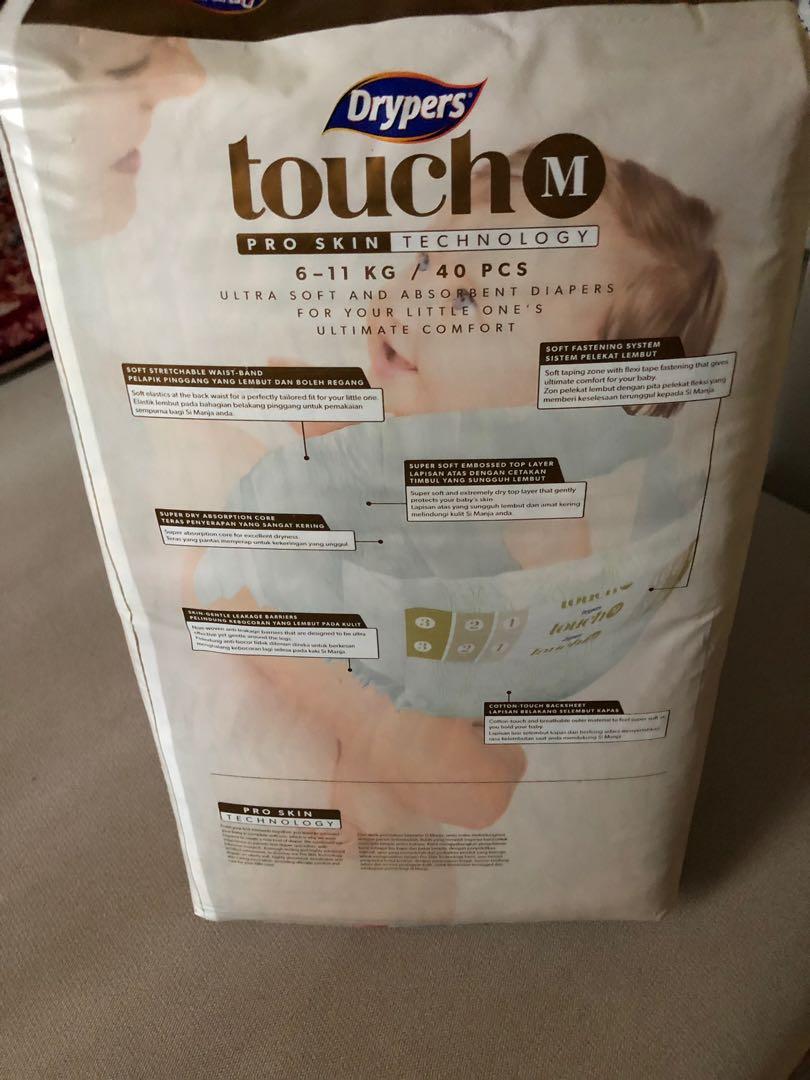 DRYPERS TOUCH DIAPER (MEDIUM TAPED) , Babies & Kids, Bathing & Changing ...