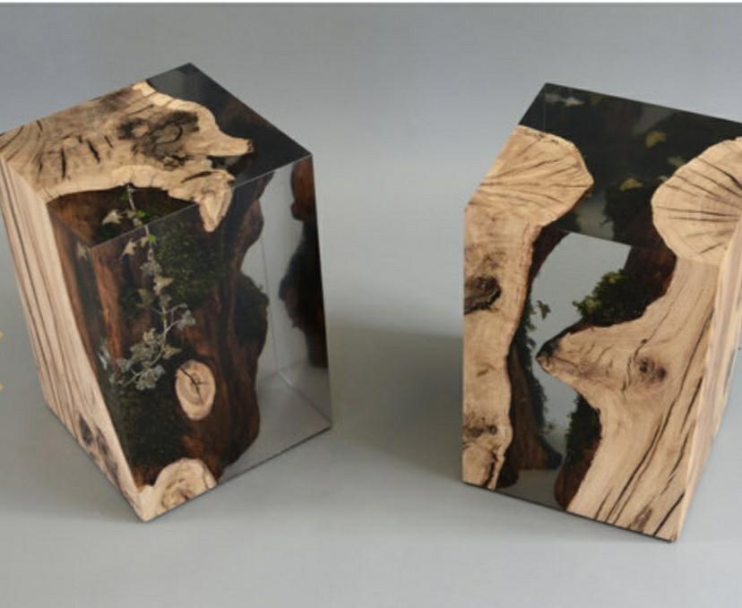 Epoxy Stool CUSTOM, Furniture & Home Living, Furniture, Tables & Sets ...