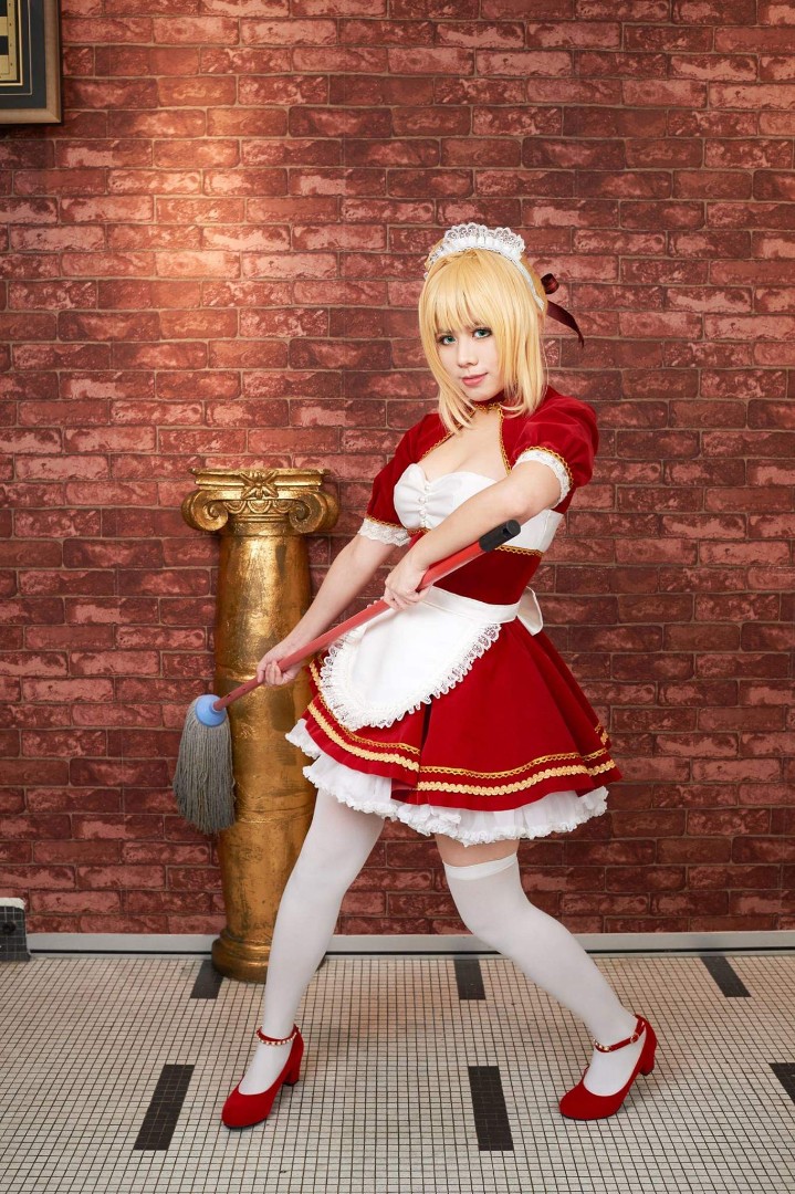 FGO Nero Claudius maid costume, Hobbies & Toys, Memorabilia & Collectibles, Fan Merchandise on ...
