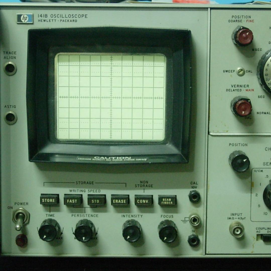 HEWLETT-PACKARD HP 141B OSCILLOSCOPE (US MADE) 220V (w/ issue ...