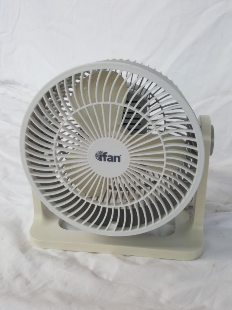 IFAN 8" TURBO FAN, DESK, TABLE FAN AIR CIRCULATOR WITH AIRFLOW (IF7408 ...