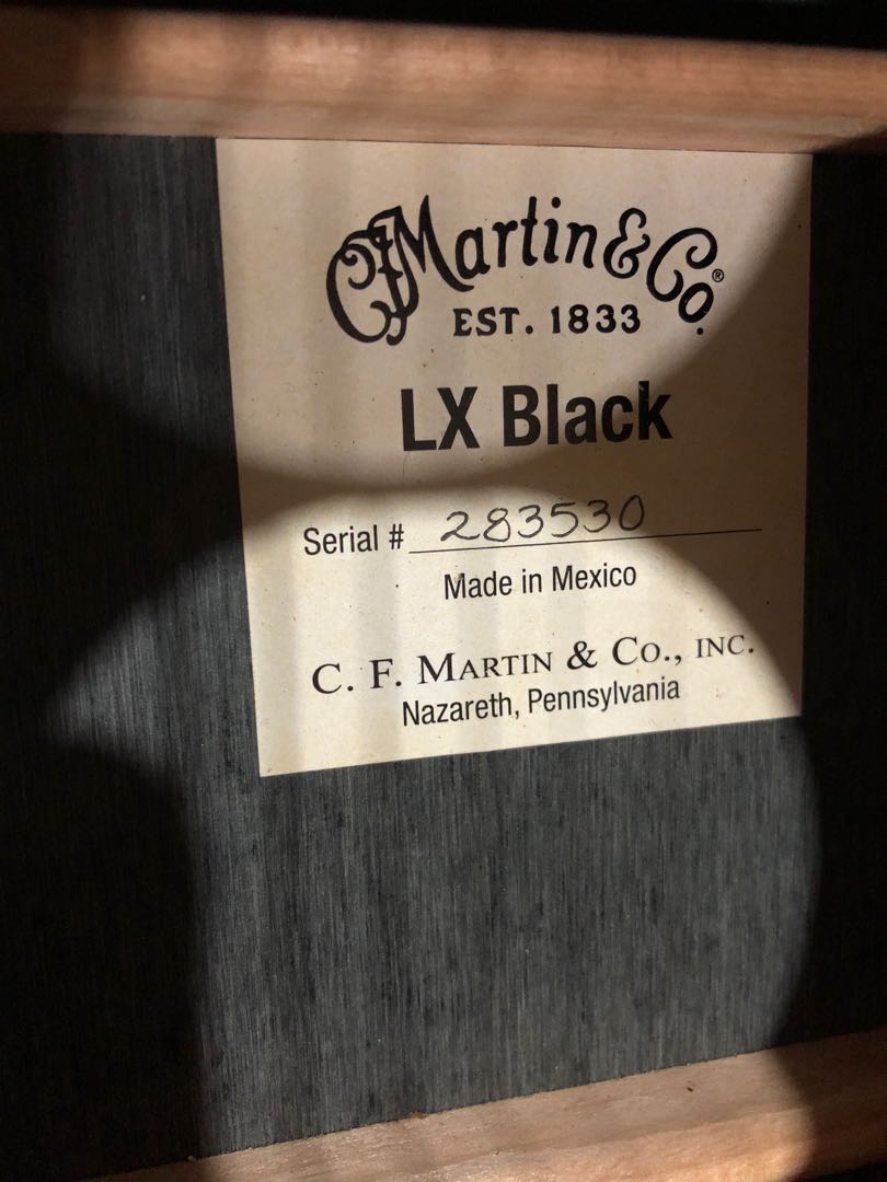 Little Martin LX Black, Hobbies & Toys, Music & Media, CDs & DVDs on ...