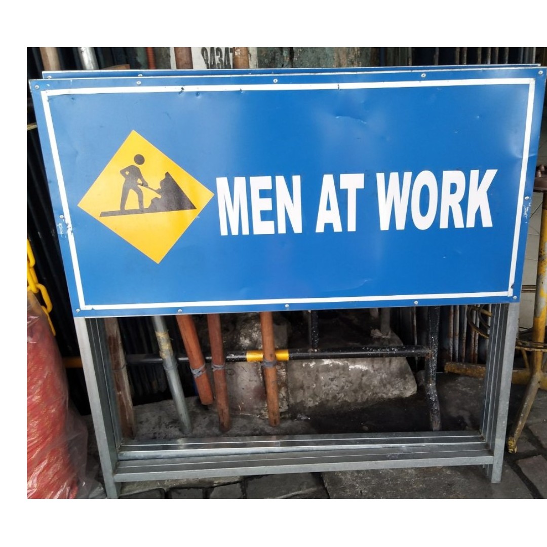 MEN AT WORK SINAGE, Commercial & Industrial, Industrial Equipment on ...