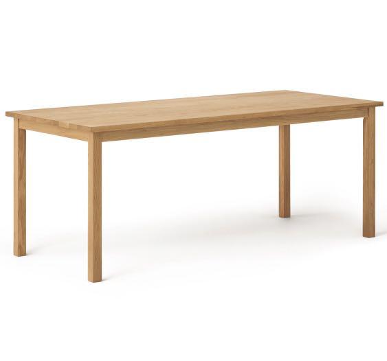 Muji Natural Oak Table 180cm @ $690, Furniture & Home Living, Furniture ...