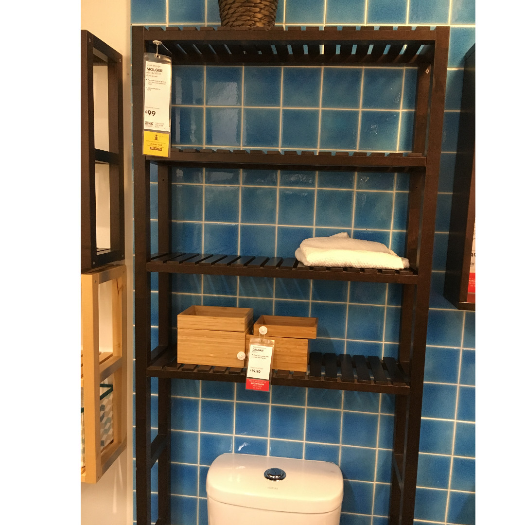 Open storage for bathroom Molger, Furniture & Home Living, Bathroom & Kitchen Fixtures on Carousell