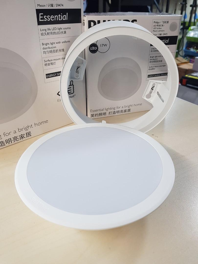 [Philips] Surface mounting Led ceiling light, Furniture & Home Living ...