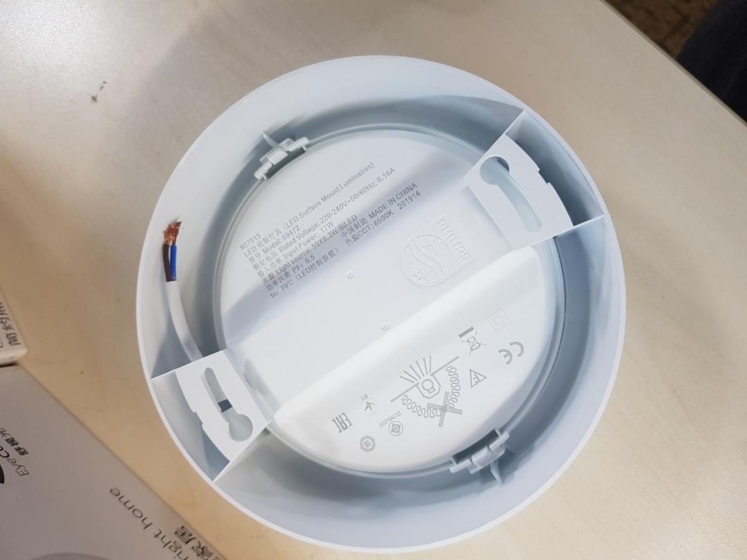 [Philips] Surface mounting Led ceiling light, Furniture & Home Living ...