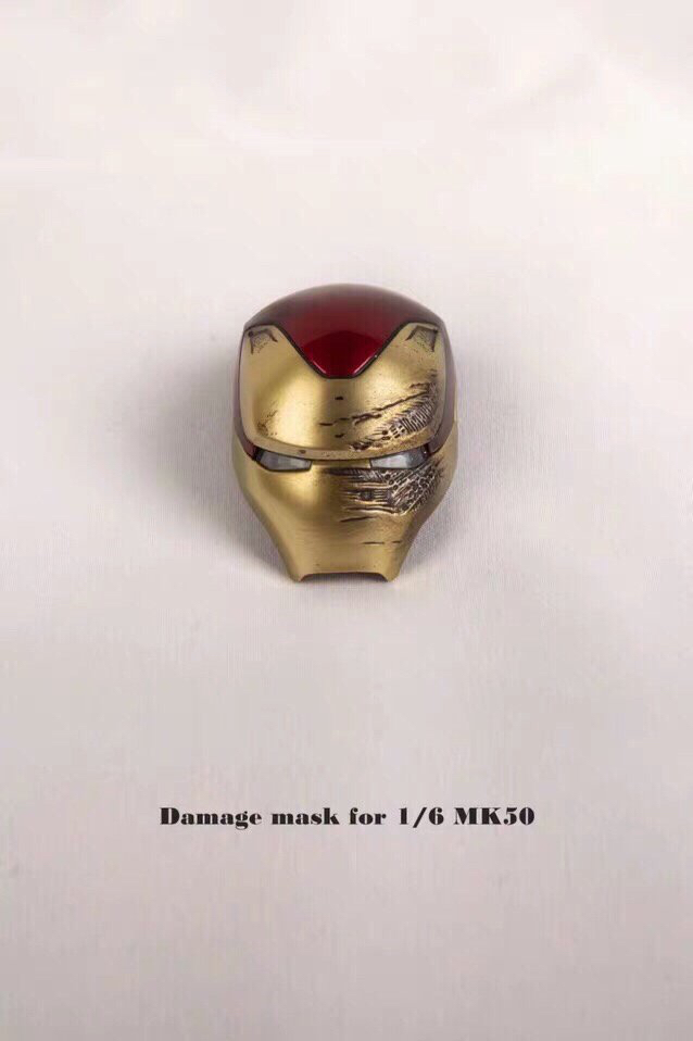 PO 3rd Party 1/6 IRON MAN BATTLE DAMAGED MASK, Hobbies & Toys, Toys ...