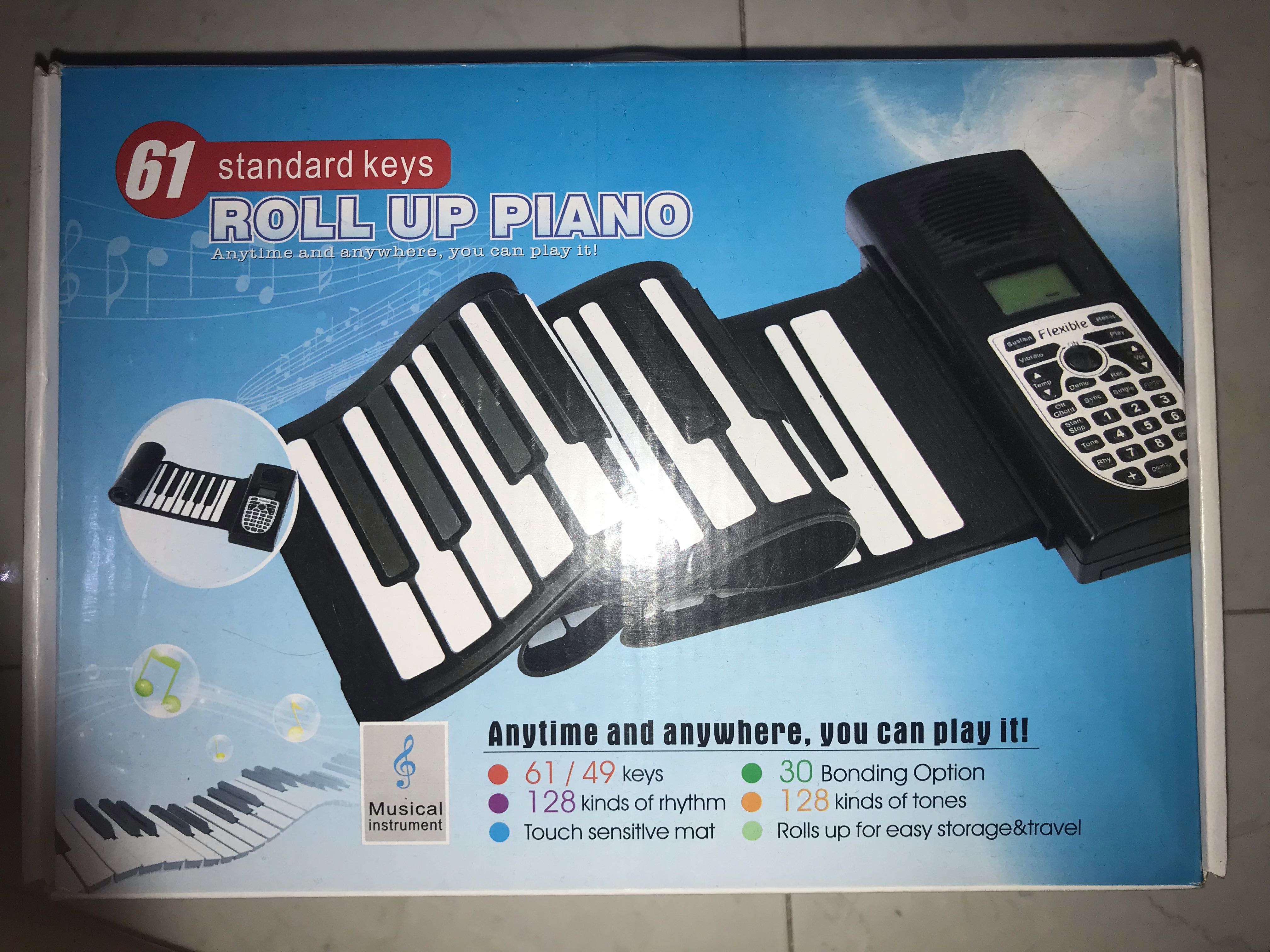 Roll up piano, Music & Media, Music Instruments on Carousell