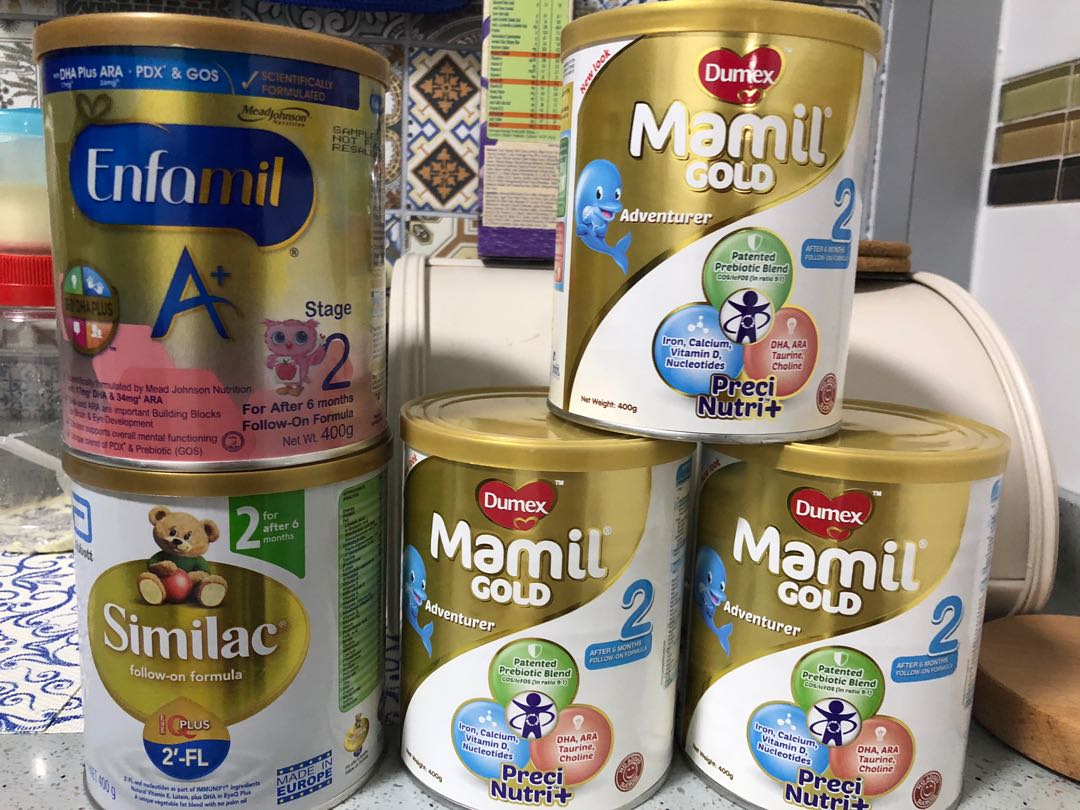 Stage 2 400g Milk (Left with Mamil Gold), Babies & Kids, Nursing ...