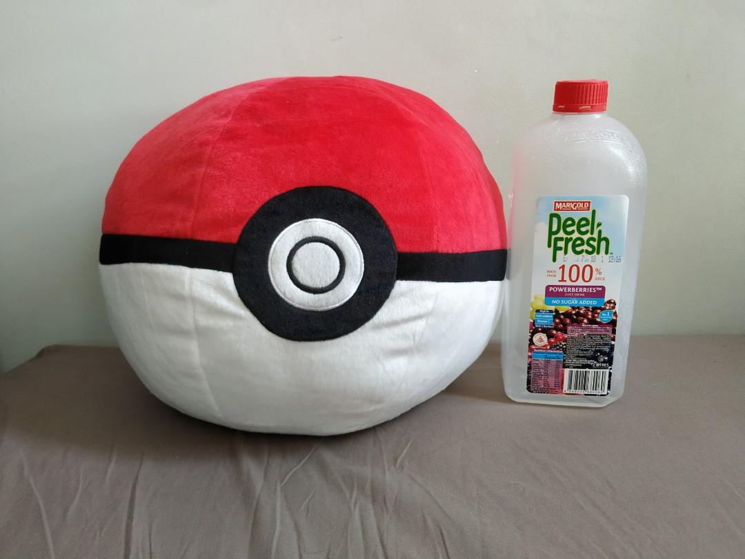 Super big Pokeball Plush, Hobbies & Toys, Toys & Games on Carousell