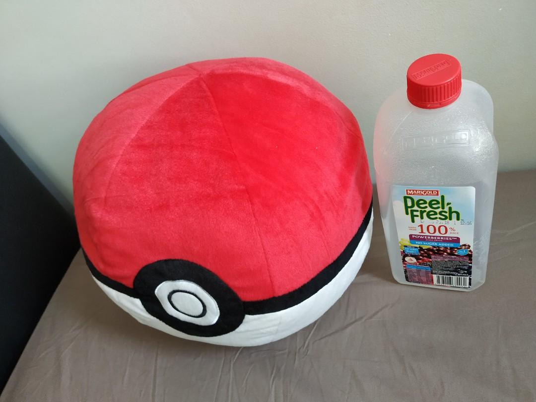 Super big Pokeball Plush, Hobbies & Toys, Toys & Games on Carousell