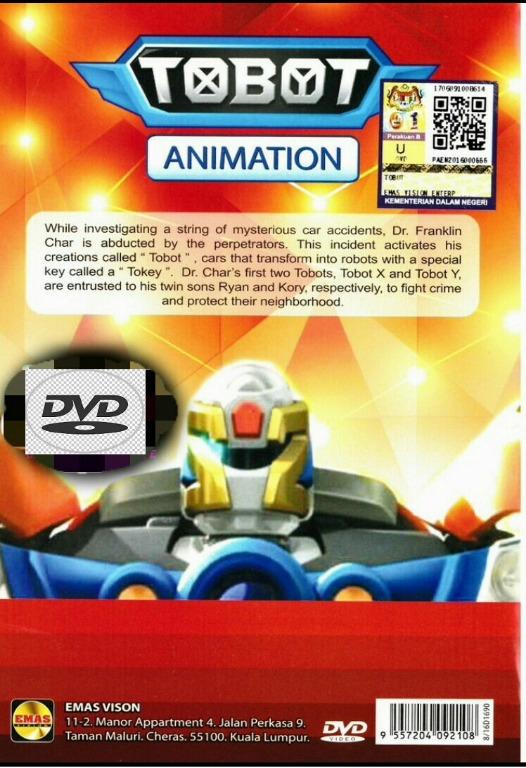 Tobot Animation Episode 22-28 Chinese Animation Series DVD, Hobbies ...