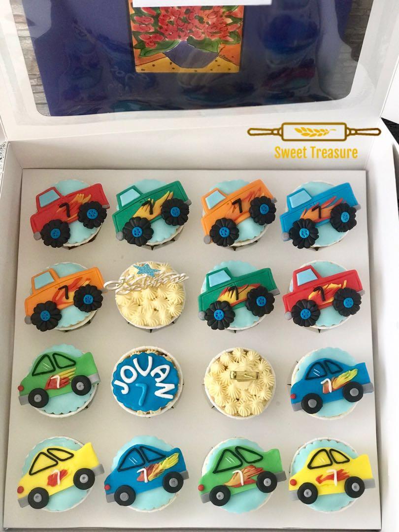Trucks and cars cupcakes, Food & Drinks, Homemade Bakes on Carousell