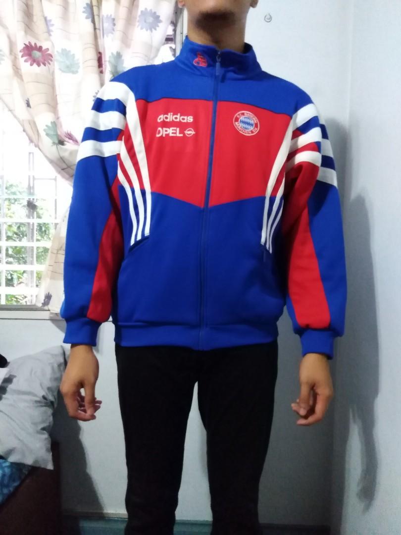 Vintage Bayern Munich Track Jacket (1995), Men's Fashion, Tops & Sets ...