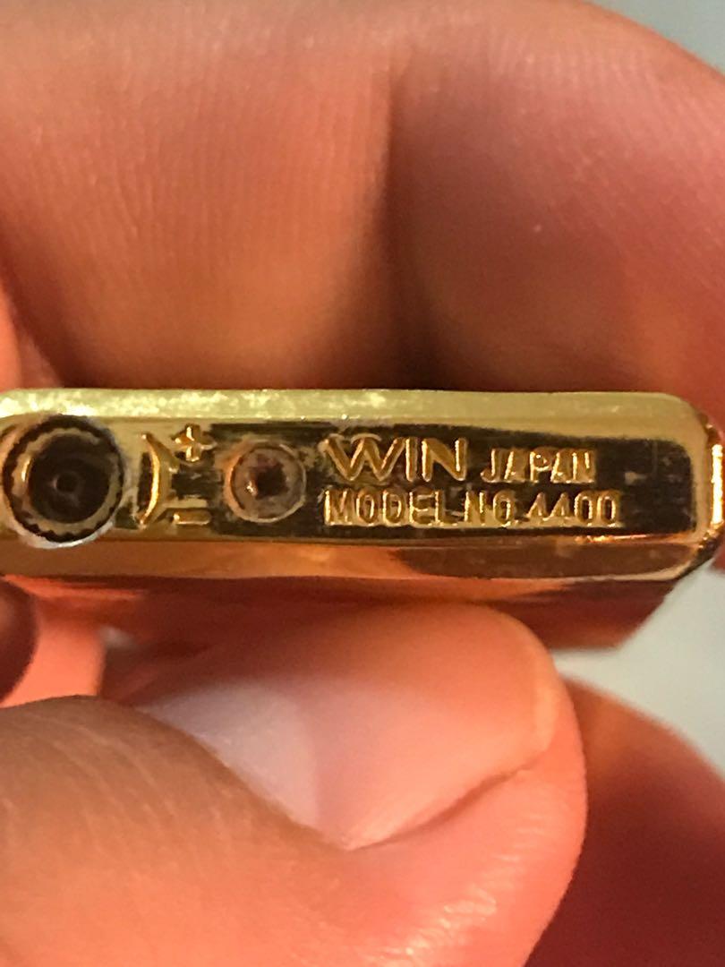 Vintage Gold Plated WIN Lighter Japan, Women's Fashion, Jewelry ...