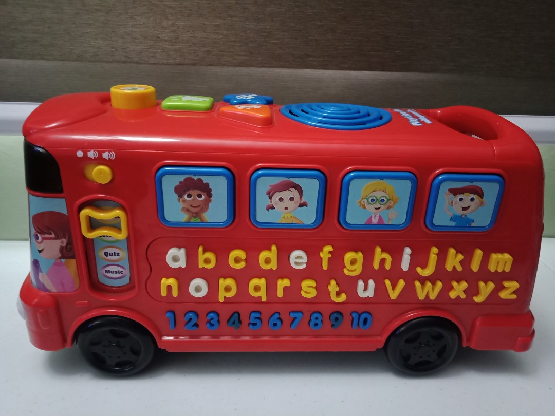 Vtech electronic bus toy, Babies & Kids, Infant Playtime on Carousell