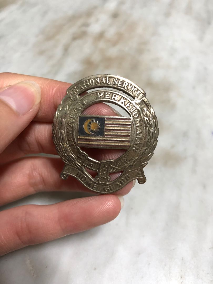 1950 to 1960 national service badge (jawatan perkhidmatan) home guard ...