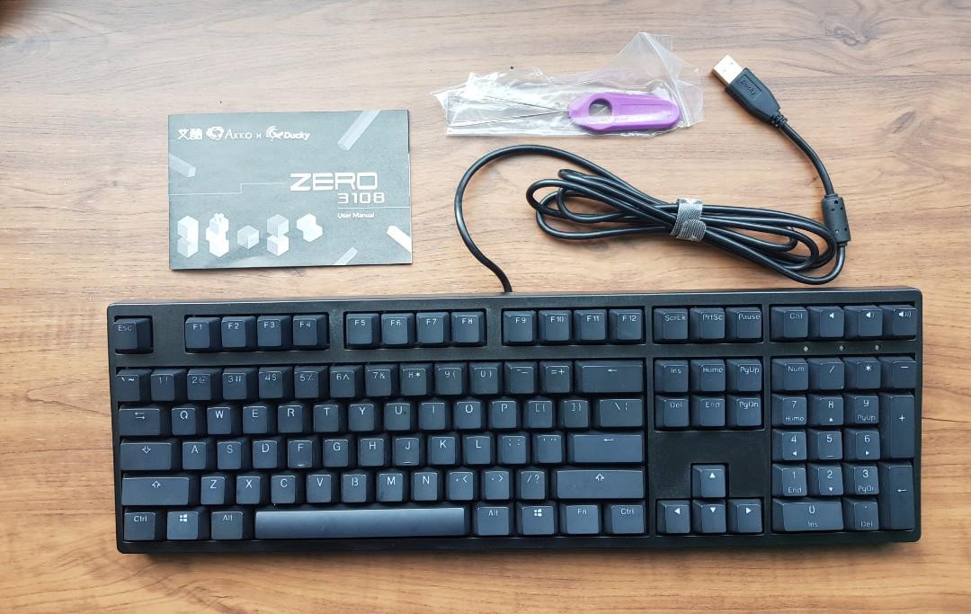 Akko x Ducky Zero 3108 Mechanical Keyboard (Cherry MX Red), Computers ...