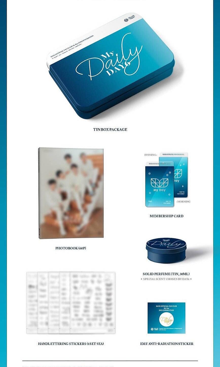 Day6 Official Fanclub MyDay 2nd Gen Kit, Hobbies & Toys, Collectibles ...