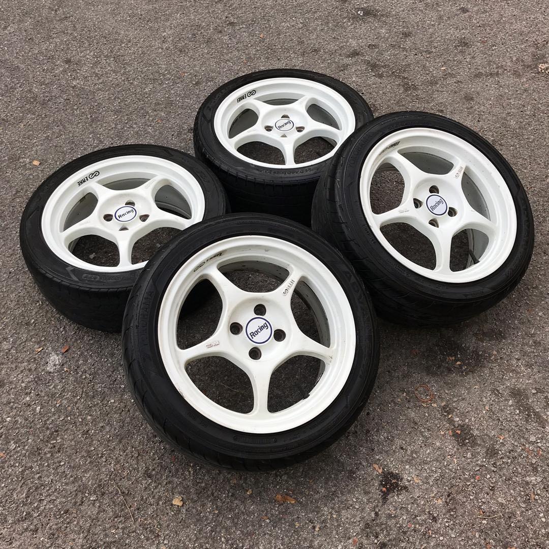 enkei rpo1 16 inch sports rim honda jazz tyre 80%, Auto Accessories on ...