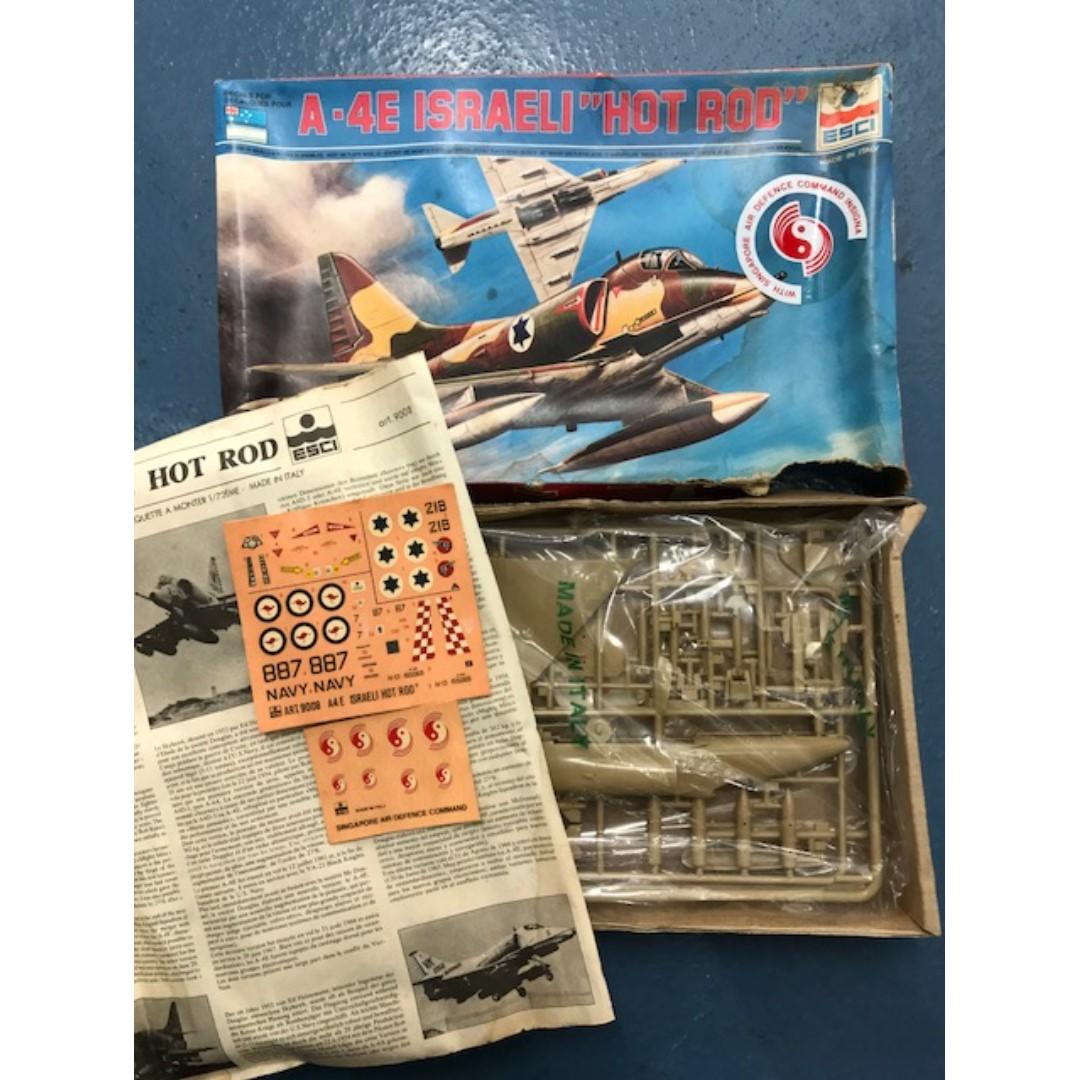 ESCI 1/72 A-4E Israeli "Hotrod" (with RSAF Decal included), Hobbies ...