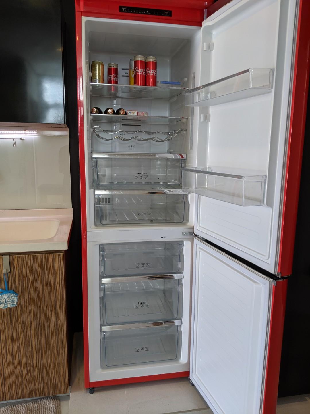 EuropAce Retro Series 2 Door Fridge ER9360S, TV & Home Appliances ...