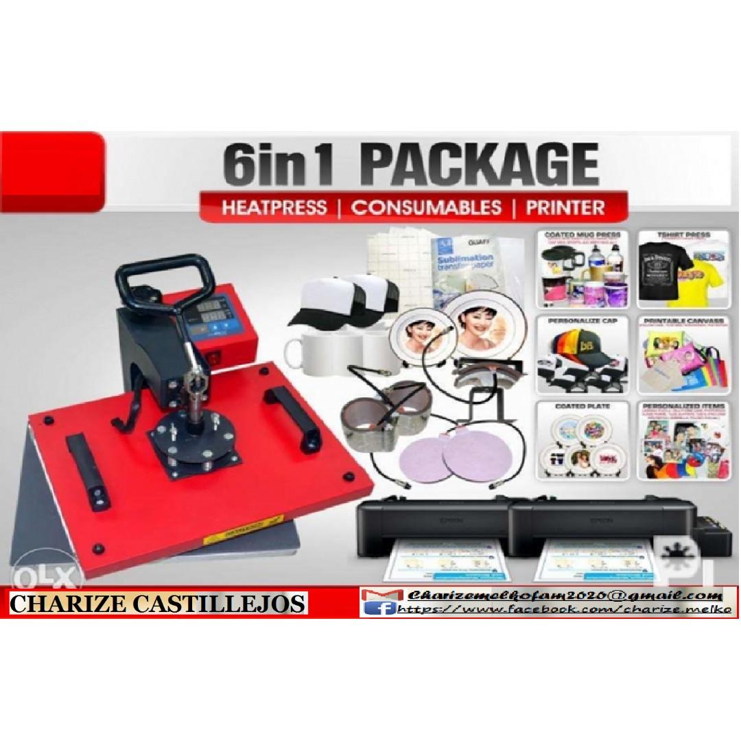 Heat Press Machine (6 in 1 Complete Packages) BRAND NEW and High ...